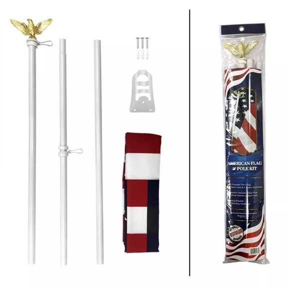 Accents | Usa Flag Flag Pole Kit American Flag Kit Us Flag And Pole Kit ...